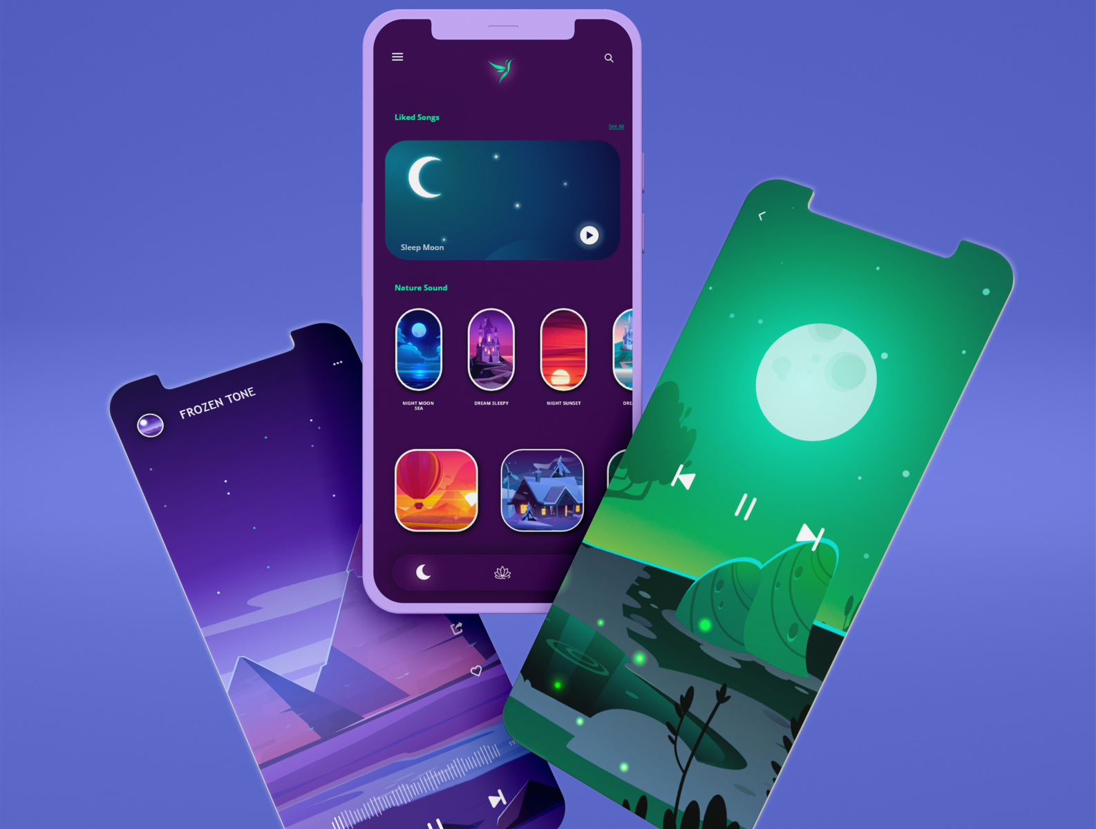 Relax Music app design by Samandar on Dribbble