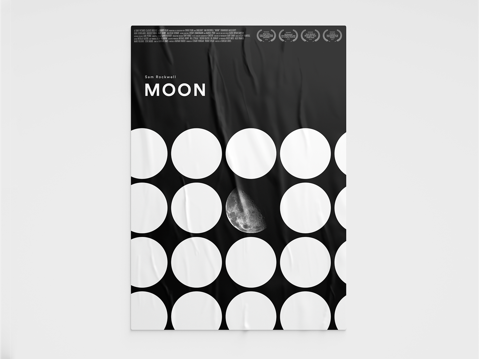 Moon poster by Guillermo López on Dribbble