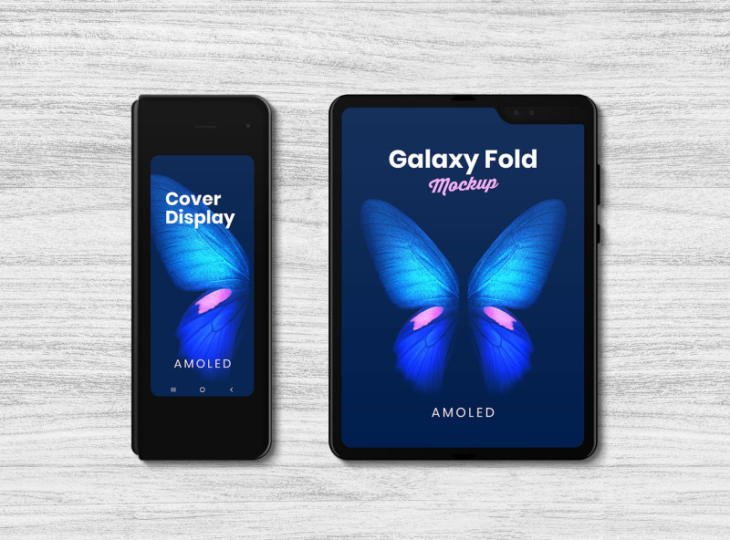 Samsung Galaxy Fold Mockup Free PSD by AmazePSD on Dribbble