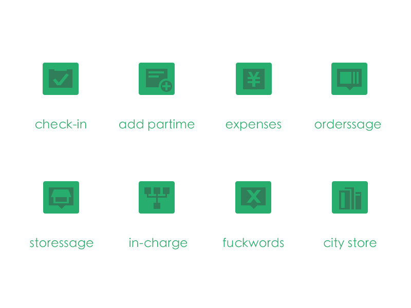 8 green icons by kusine on Dribbble