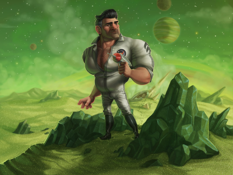 Outer space man! by James Haskins on Dribbble