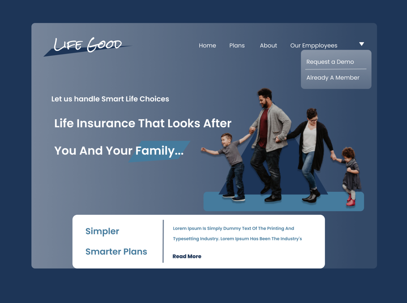 Life Good Insurance by Hamza Designs on Dribbble