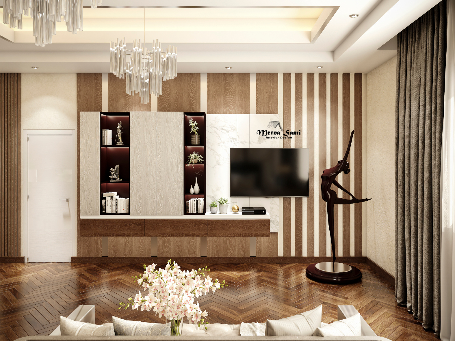 TV Area Design by Merna Sami on Dribbble