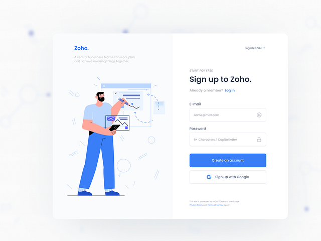 Sign Up Form by Emiliia Nerysnytsia on Dribbble