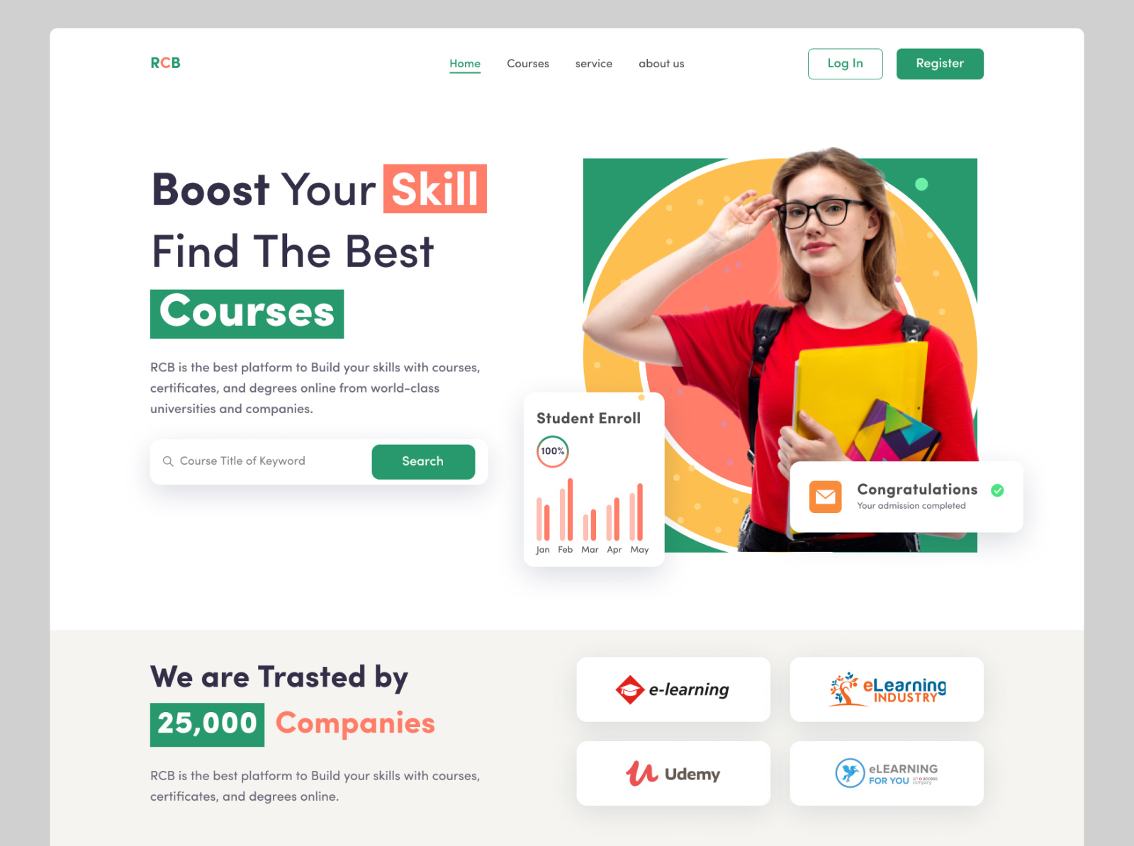 Elearning Title Page Design