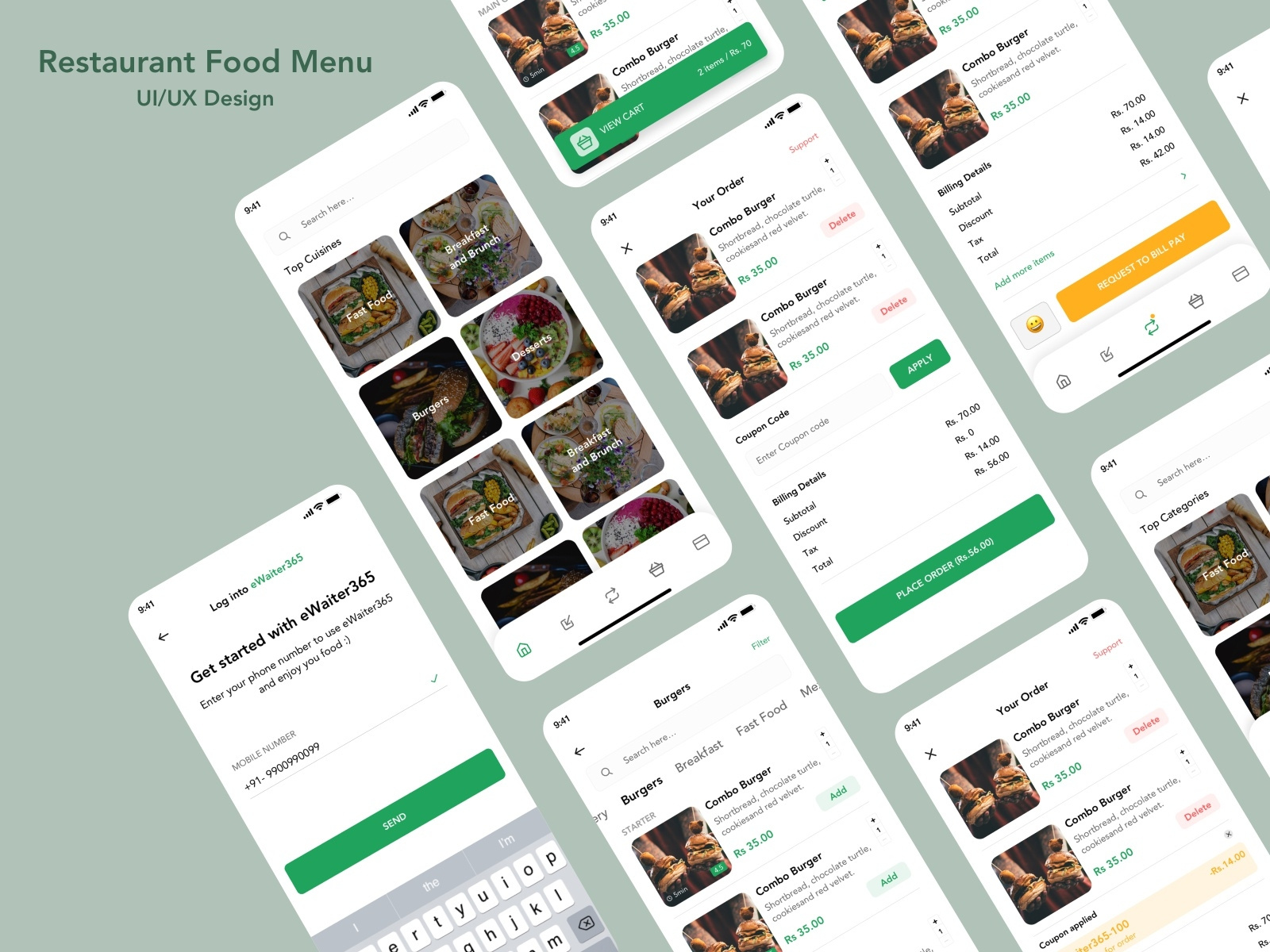 Restaurant Food Menu App by Nafees Ahmad on Dribbble