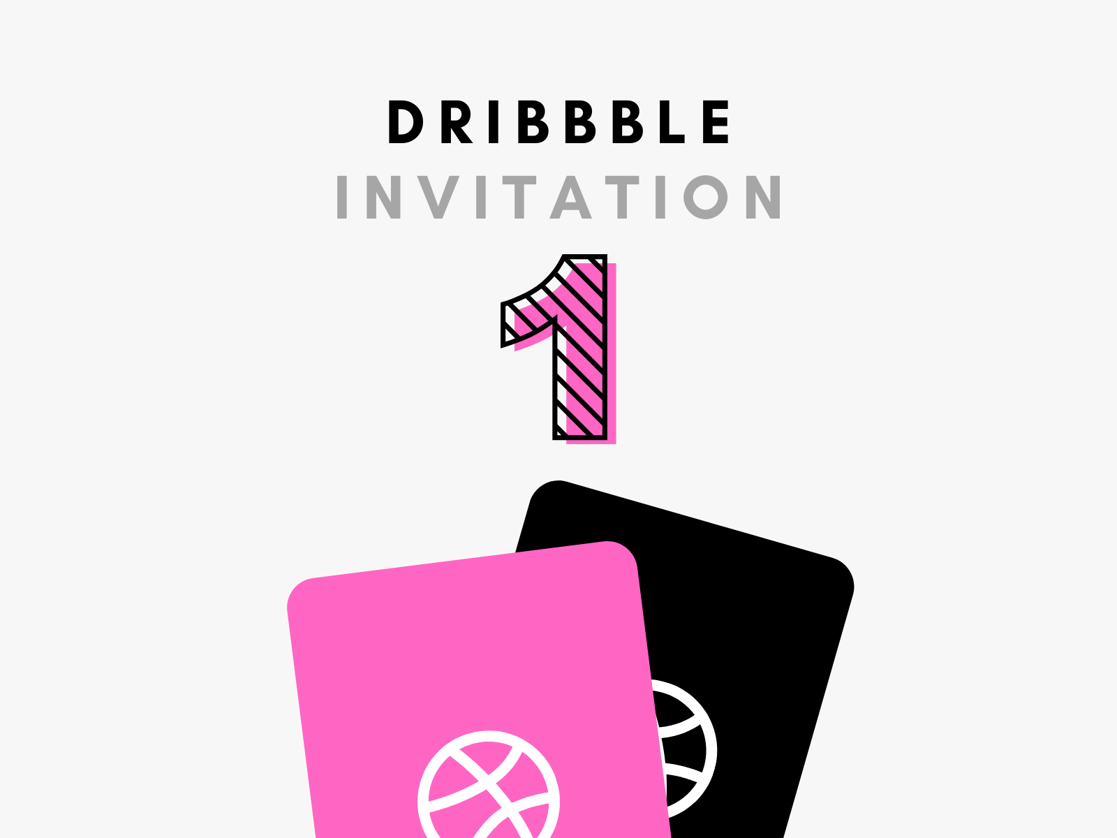 1 DRIBBBLE INVITATION by Dinesh Awtani on Dribbble