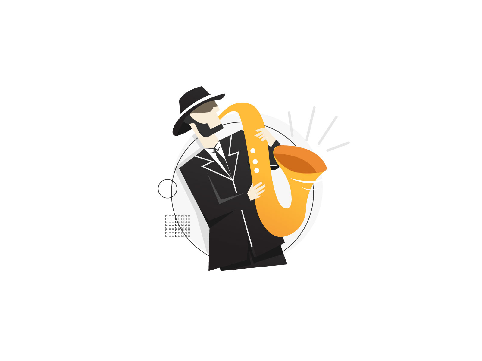 The Saxman by Heymarcoh on Dribbble