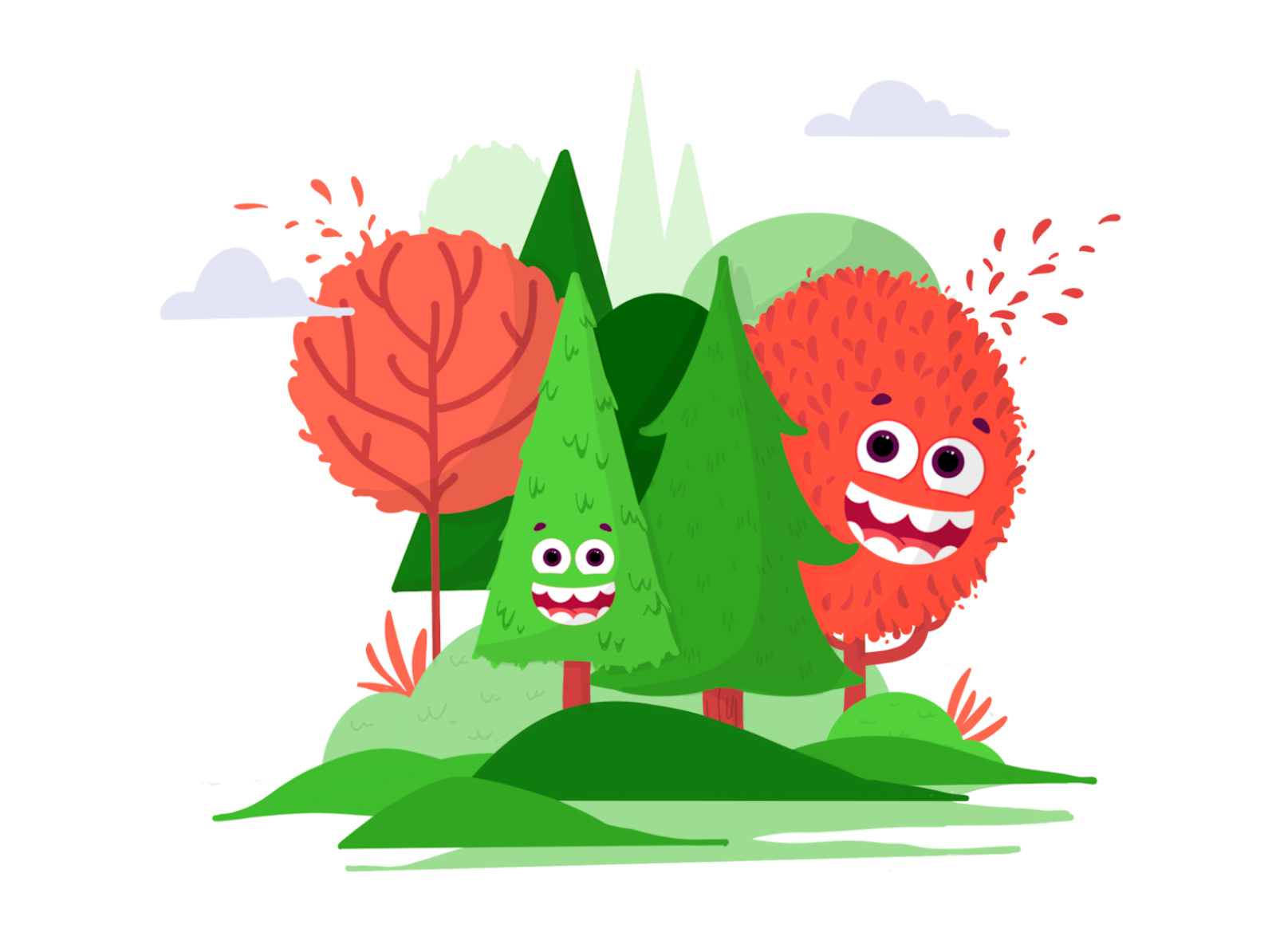 Happy Trees by Superside on Dribbble