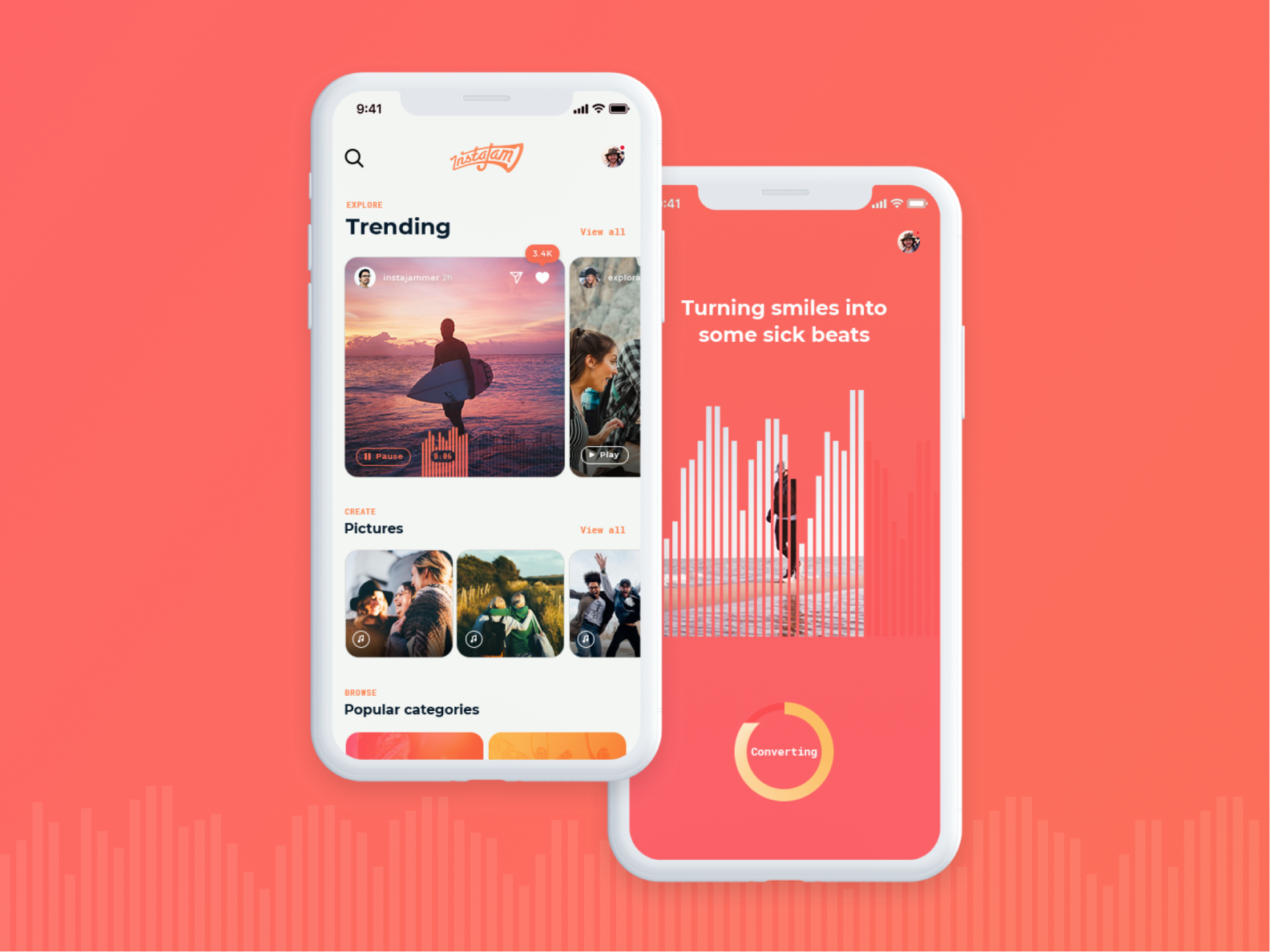 Instajam - UI Design by Gabriel Reichelt on Dribbble
