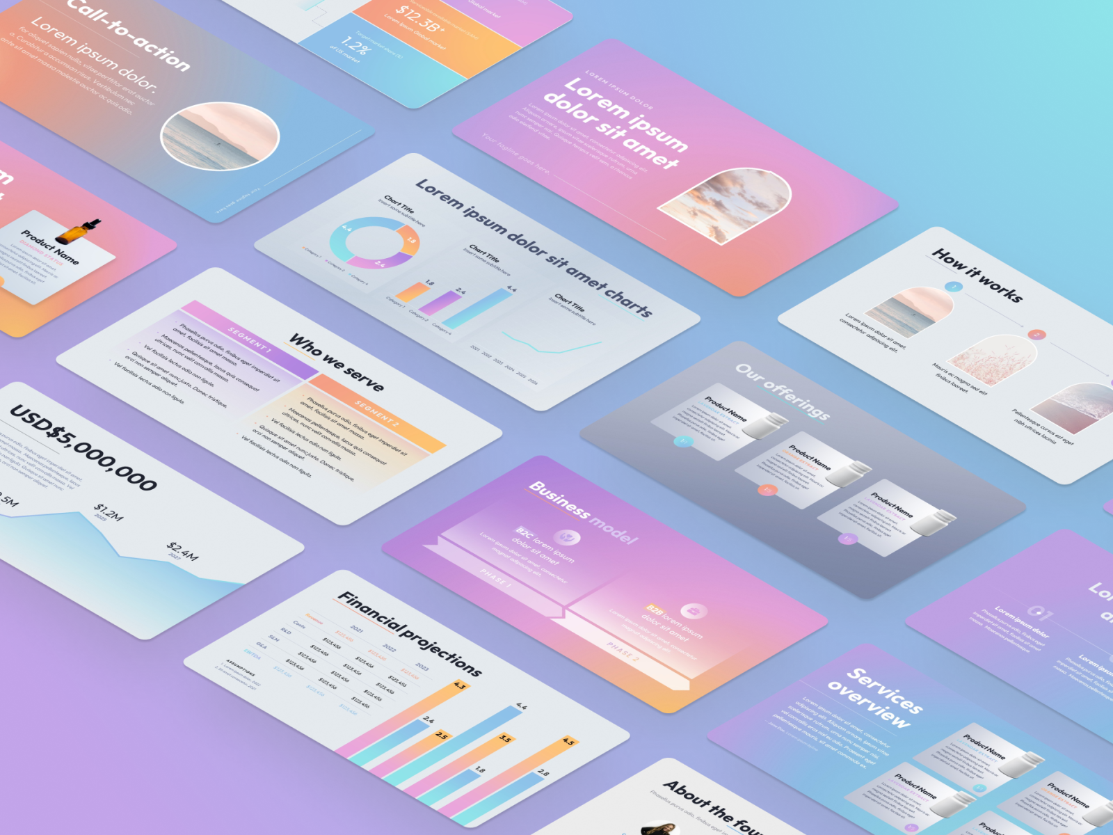 Wellness Pitch Deck Template by VIP Graphics on Dribbble