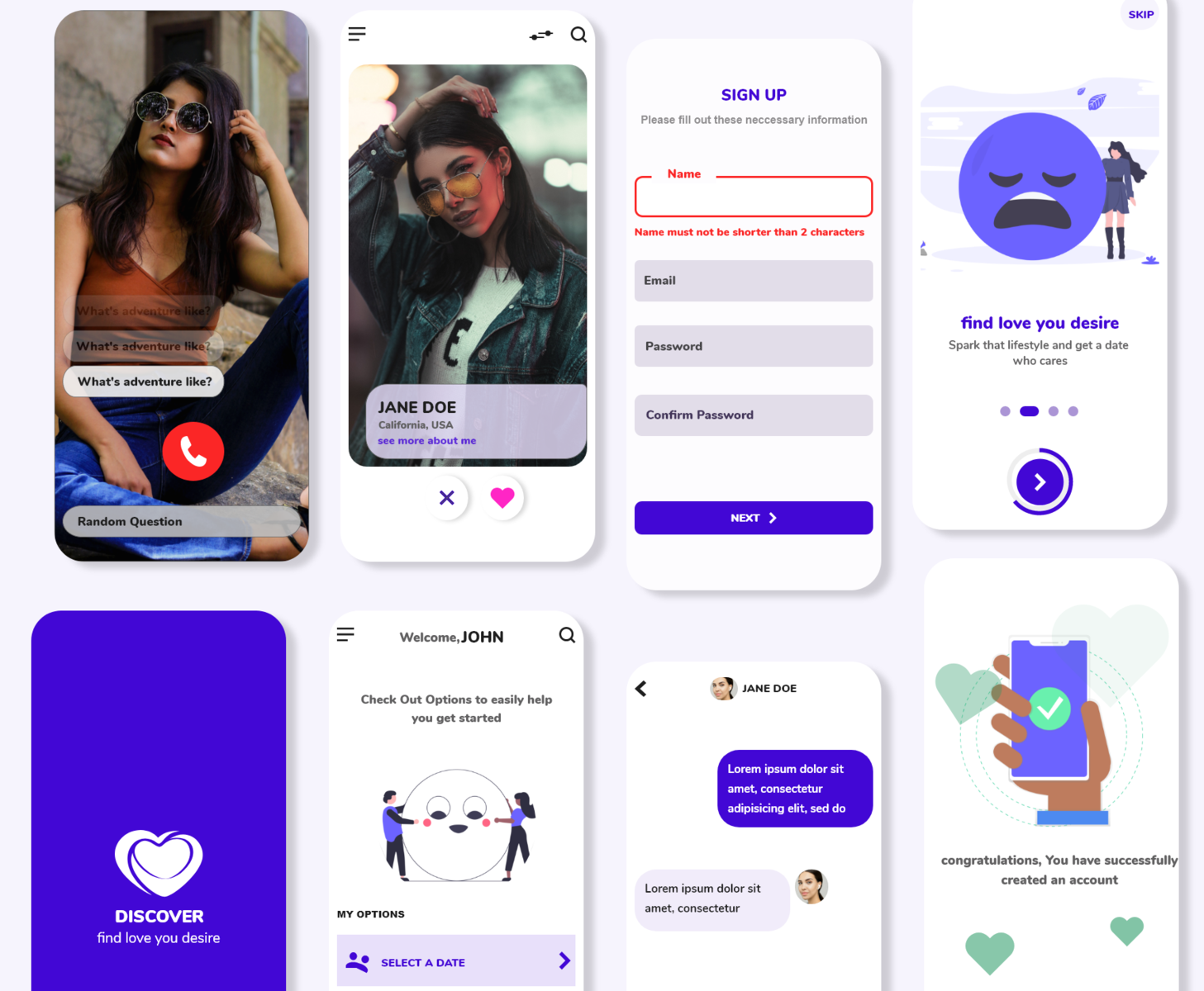 Discover dating app version 3 by Osagiede Harrison on Dribbble