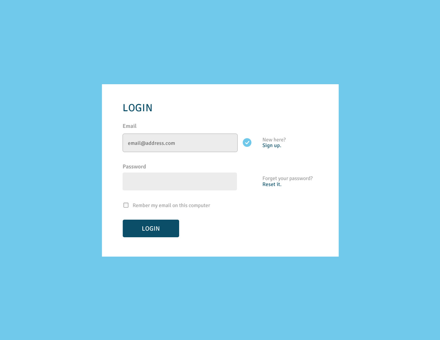 Login Screen by Annette Furio on Dribbble
