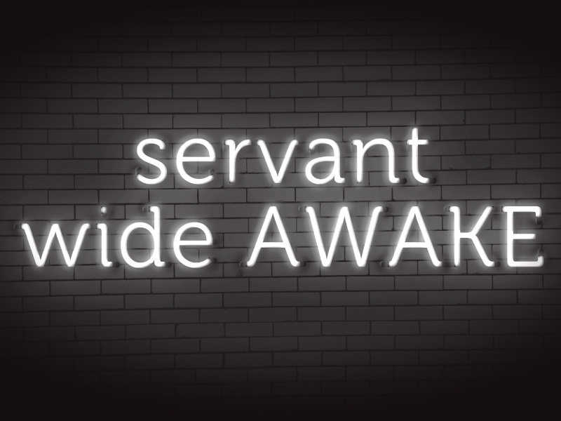 Servant Wide Awake Neon Sign by Amy Hood on Dribbble