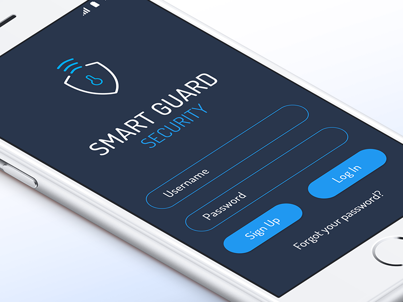 Home security app by Giedrius Butkus on Dribbble