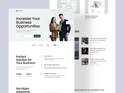 SAND - Digital Agency by Aldo Dwiyan for Sobat.io on Dribbble