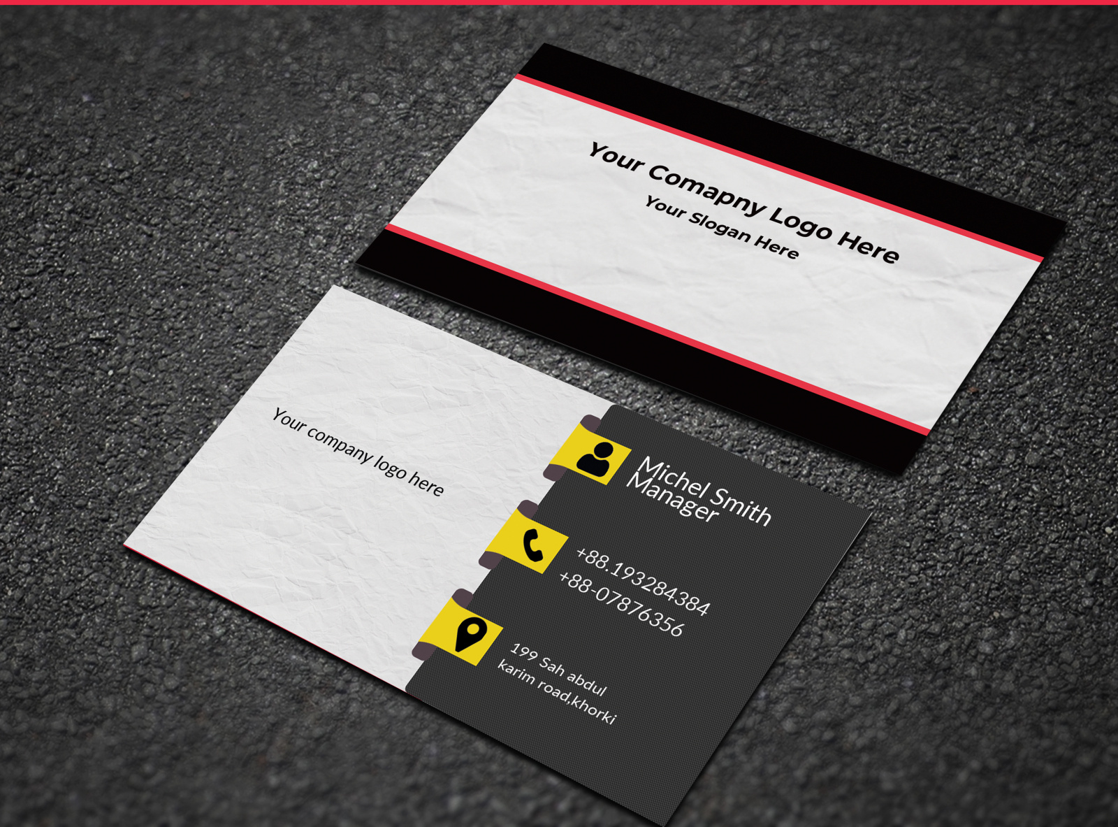 Professional Business Card by Ashraful Alam on Dribbble