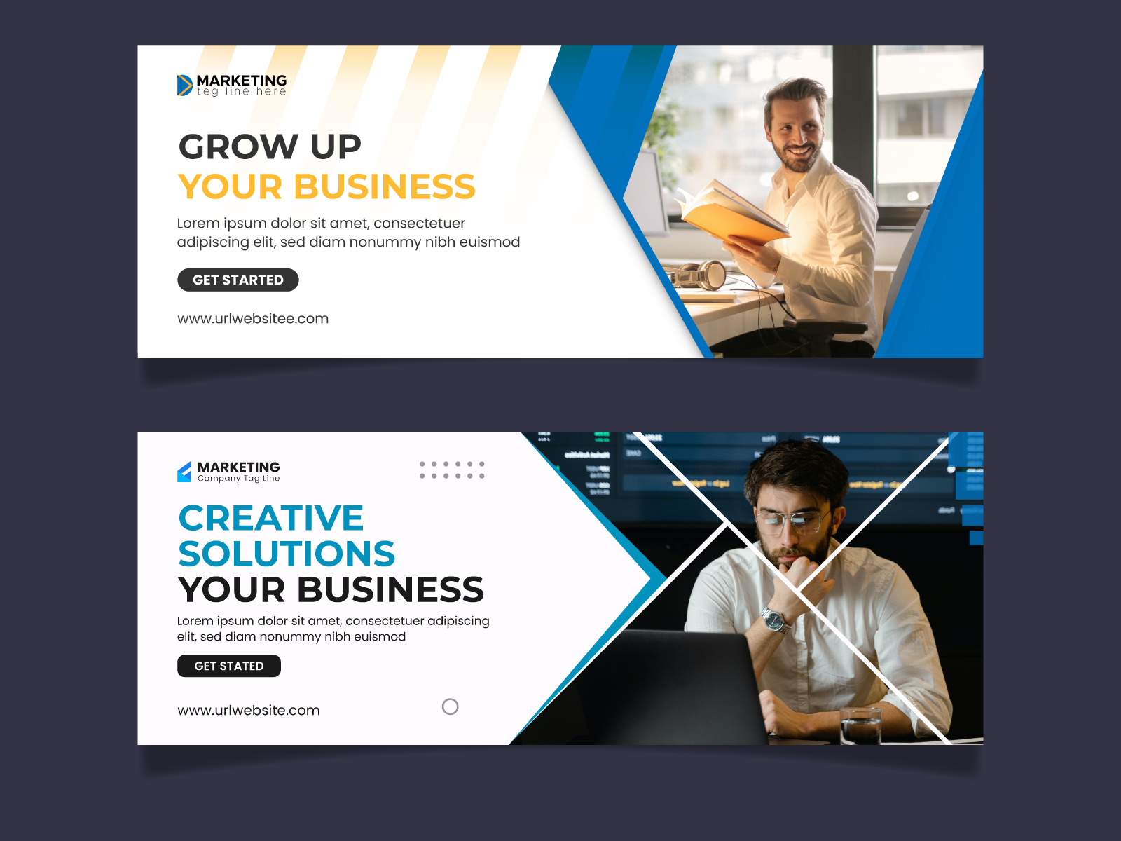 Facebook banner by Nayan Tamli on Dribbble