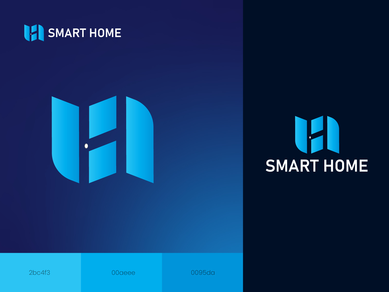 Modern Smart Home logo by Nayan Tamli on Dribbble