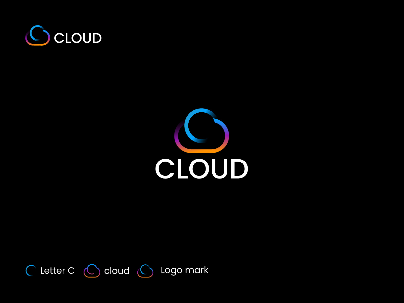 Modern C Letter Cloud logo Design Concept. by Nayan Tamli on Dribbble