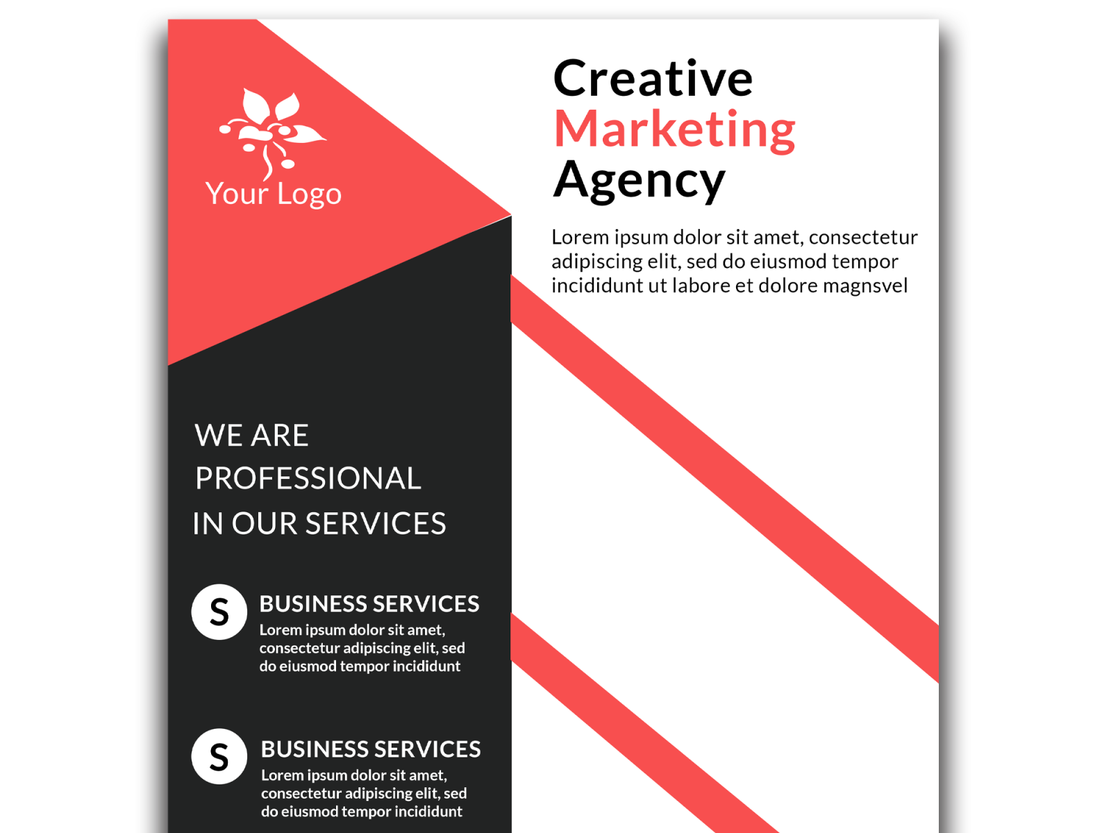 Creative - Information Flyer Example Template by Hakim on Dribbble