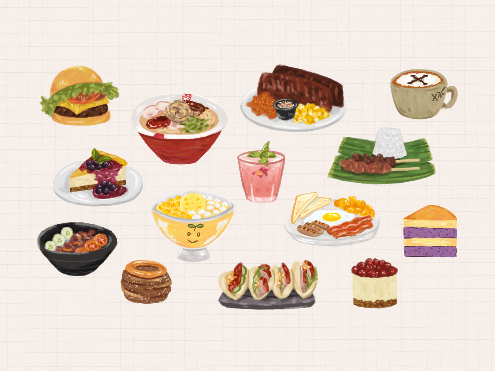 Food by Charmaine Yu on Dribbble