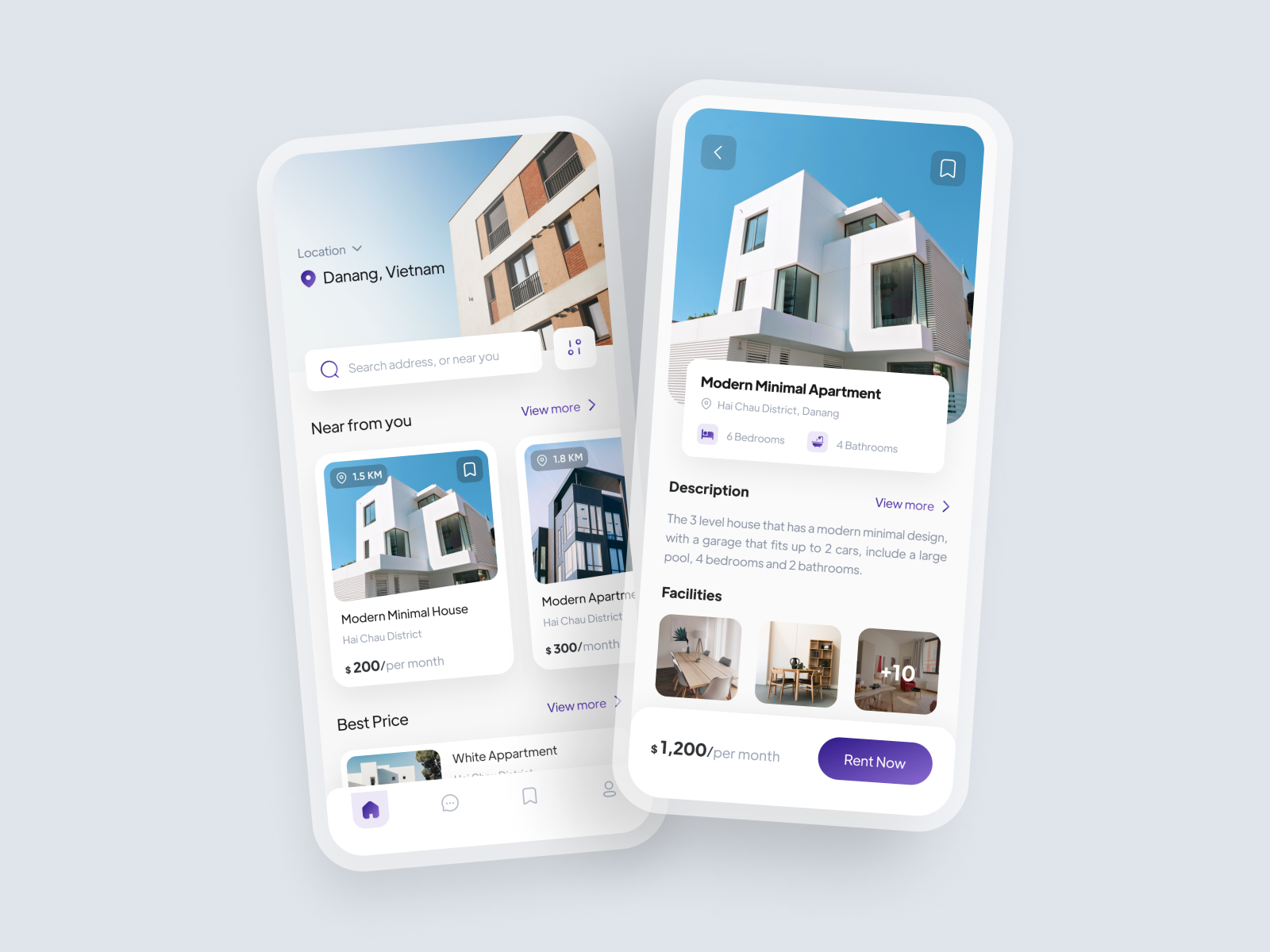UI Concept - Renting Apartment Mobile App by Bruno on Dribbble