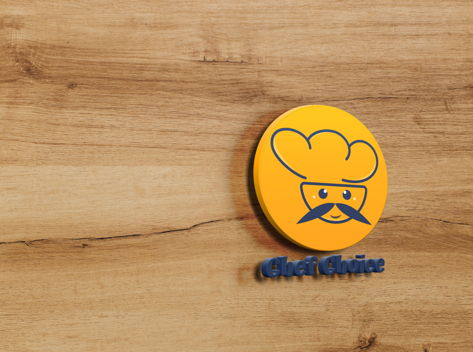 Chef Choice Logo with 3D mock up by Kazi Rajawan on Dribbble