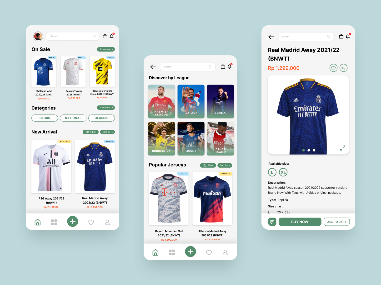Football Jersey App Exploration by Agam Syah Fadila on Dribbble