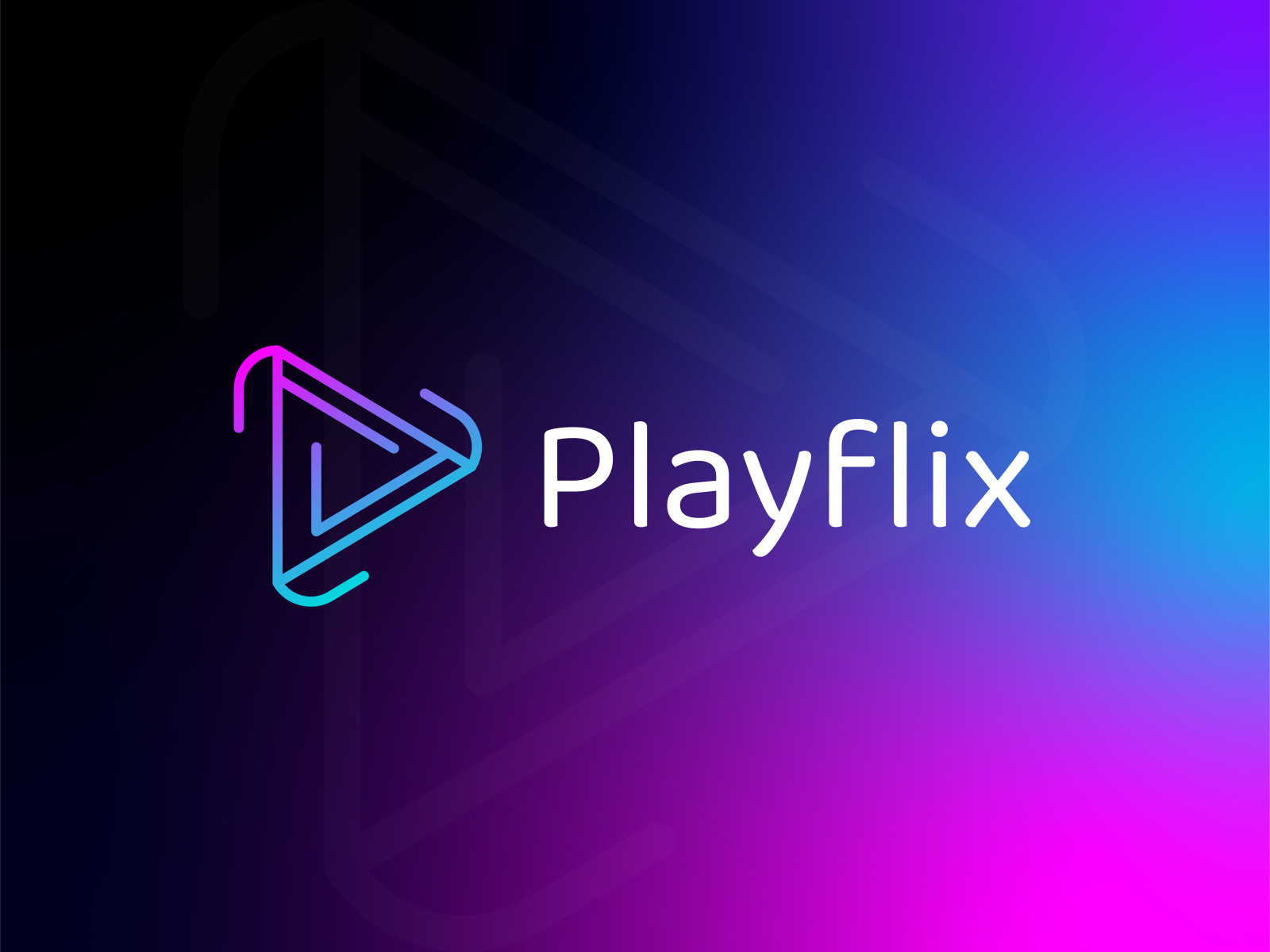 Playflix - A Modern Play Mark Logo by Md. Ashiqul Islam on Dribbble
