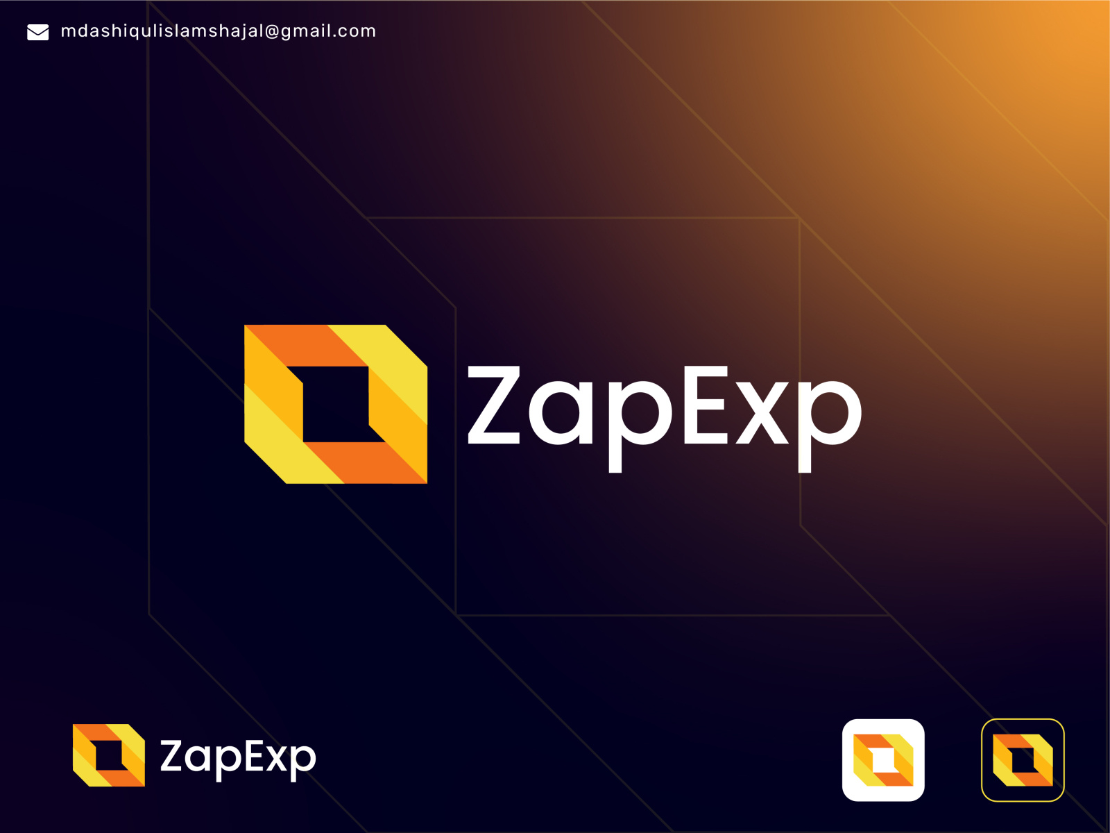 Modern Negative Space Z Letter Box Logo by Md. Ashiqul Islam on Dribbble