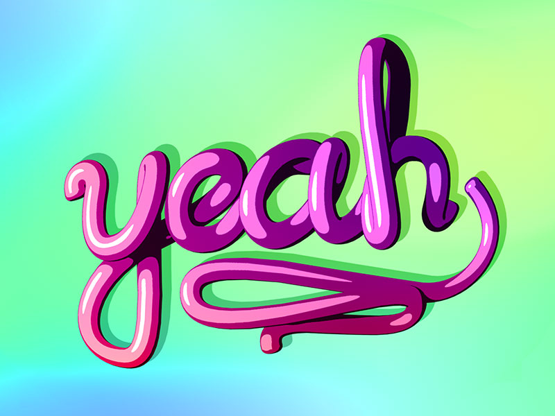 Yeah! by Manu Arranz on Dribbble