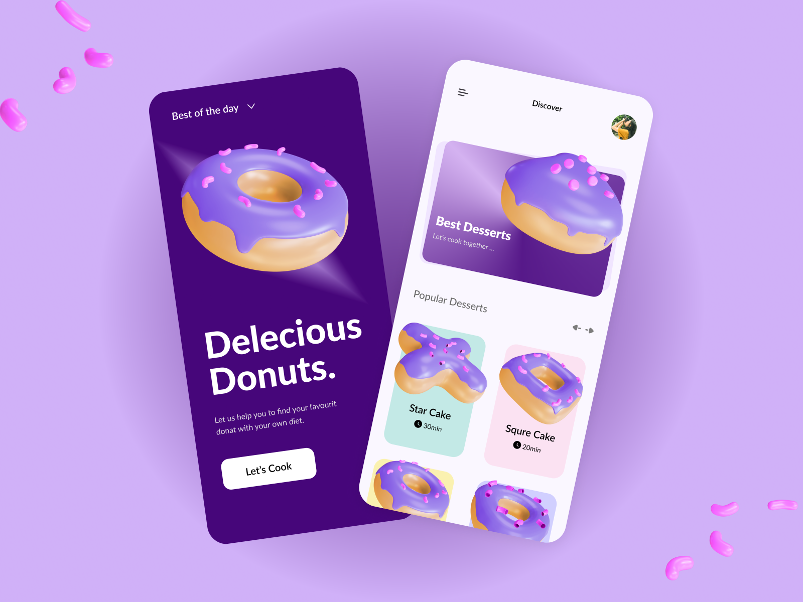 Donut Bakery UI Design Concept by Leila Moheimani on Dribbble