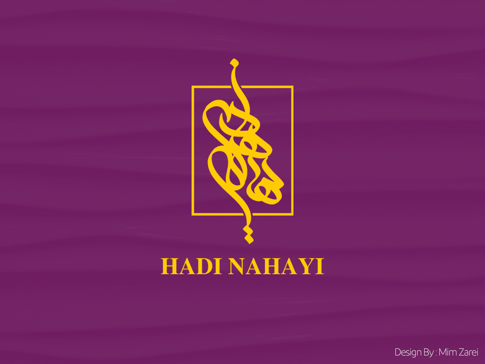 Hadi Nahayi logo/ Architect by Mim Zarei on Dribbble