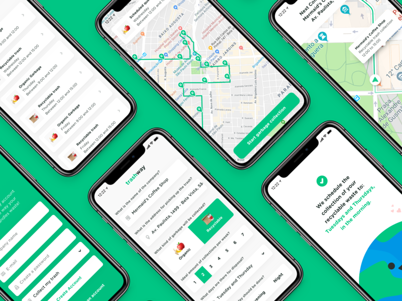 Garbage Collection Service - iOS App by Felipe Dutra on Dribbble