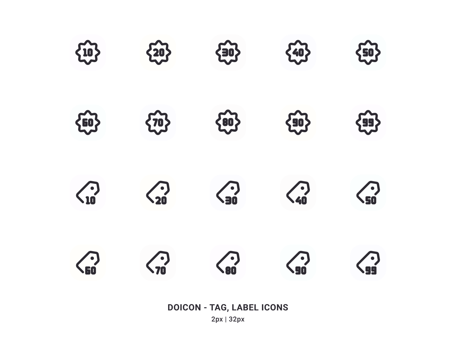 DOICON - Tag, Label Icons Pack by DOICON on Dribbble