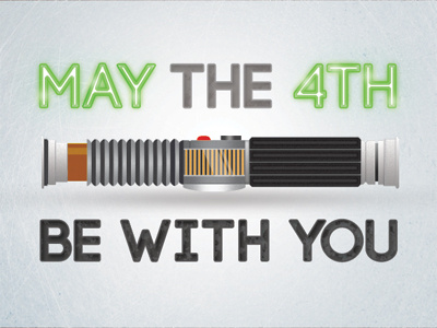 May the 4th be with you by DarkoDesign on Dribbble
