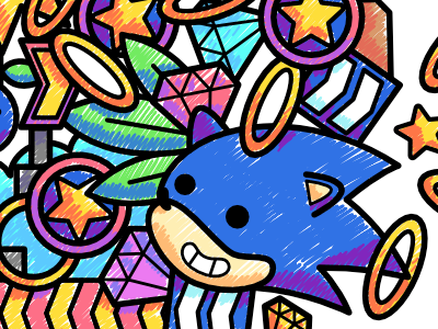 Doodle Sonic the hedgehog by Cyanancy on Dribbble