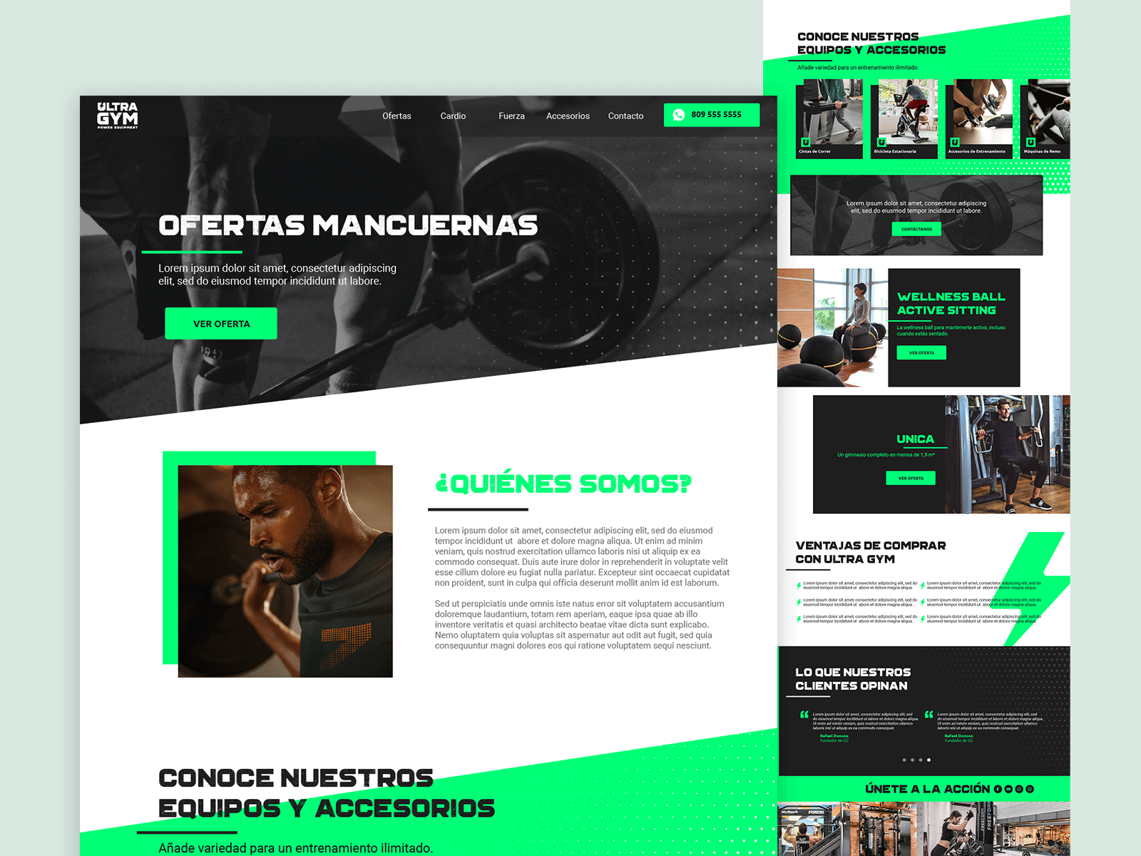 Ultra Gym - Landing Page by Yohanna LE on Dribbble