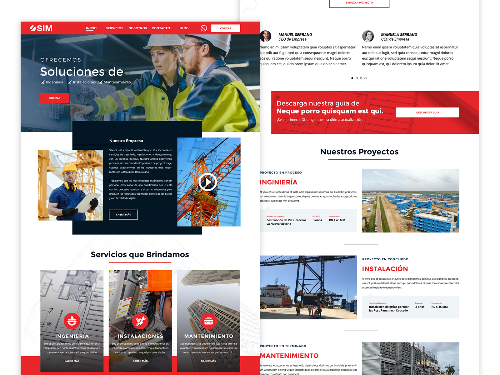 SIM Website Design by Yohanna LE on Dribbble