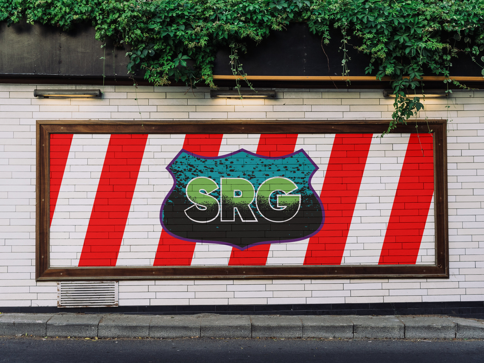 Wall branding by Sean Greenhalgh on Dribbble