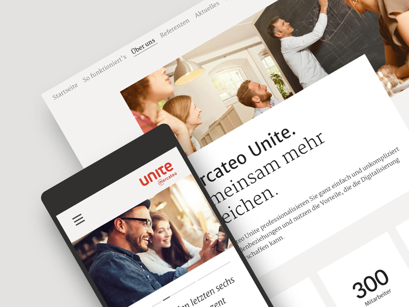 Webdesign Mercateo unite by Christoph Doering on Dribbble
