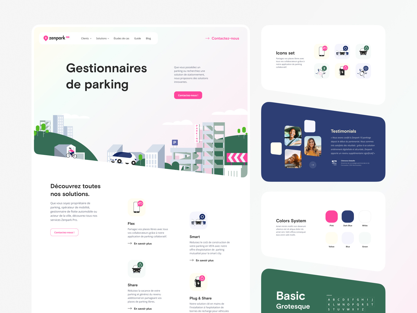 Zenpark Home Page by Barthelemy Chalvet for Bruno on Dribbble
