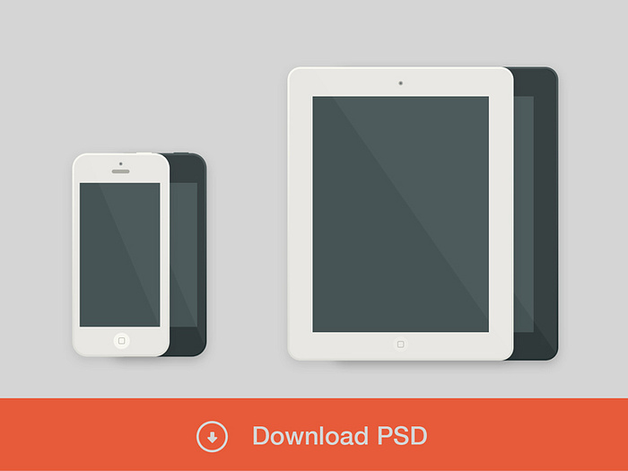 Iphone / Ipad - Freebies by Barthelemy Chalvet for Bruno on Dribbble