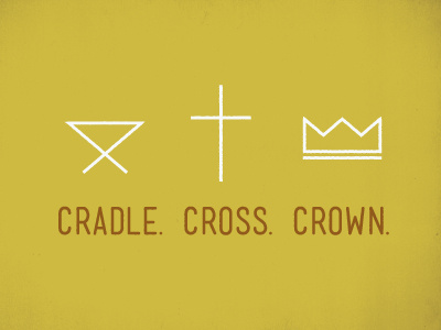 Cradle Cross Crown by Dan Brindley on Dribbble
