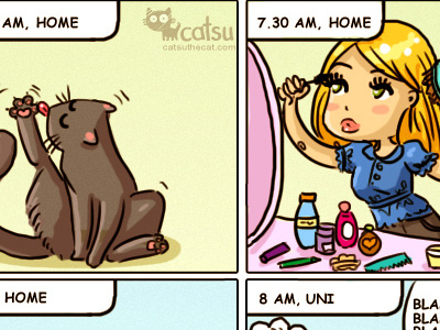 The one about daily routines by Daria Tokranova on Dribbble