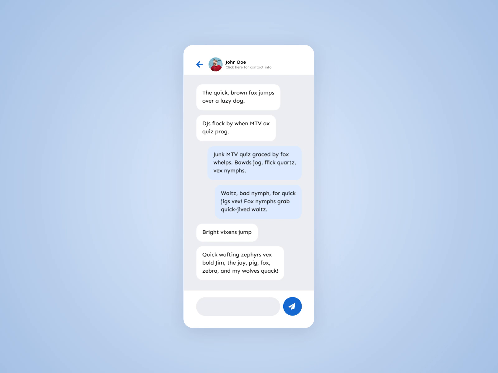 Interaction - chat "send message" animation by Daniele De Santis on ...