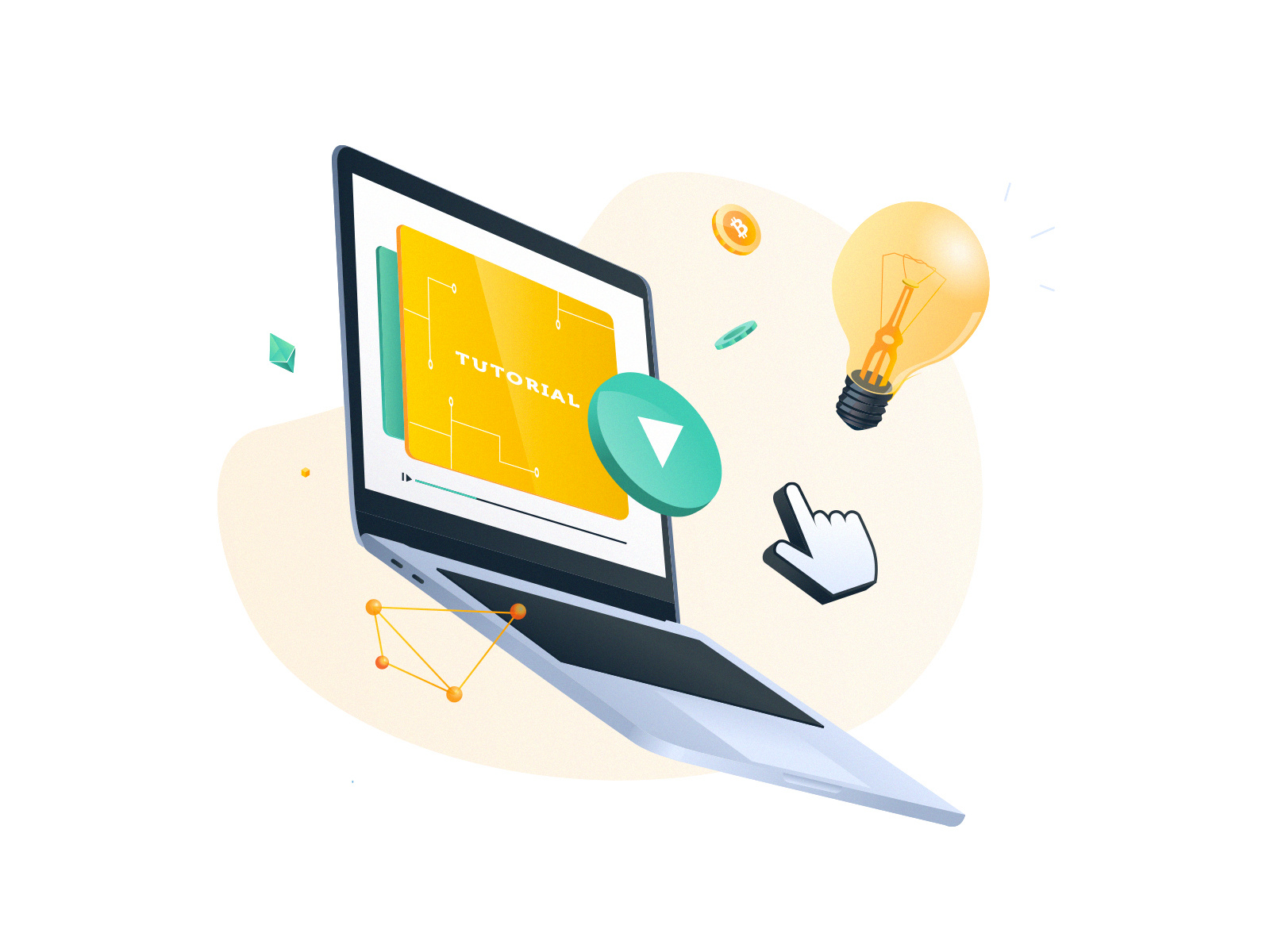 3D Illustration | Ledger Academy by Léa Poisson on Dribbble