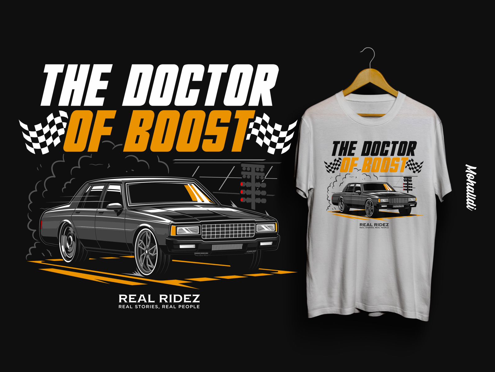 Boost Doctor Drag Race Car Illustration by mohalldi on Dribbble