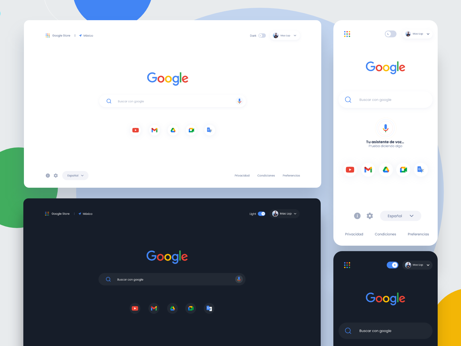 Google Redesign by Mao Lop on Dribbble